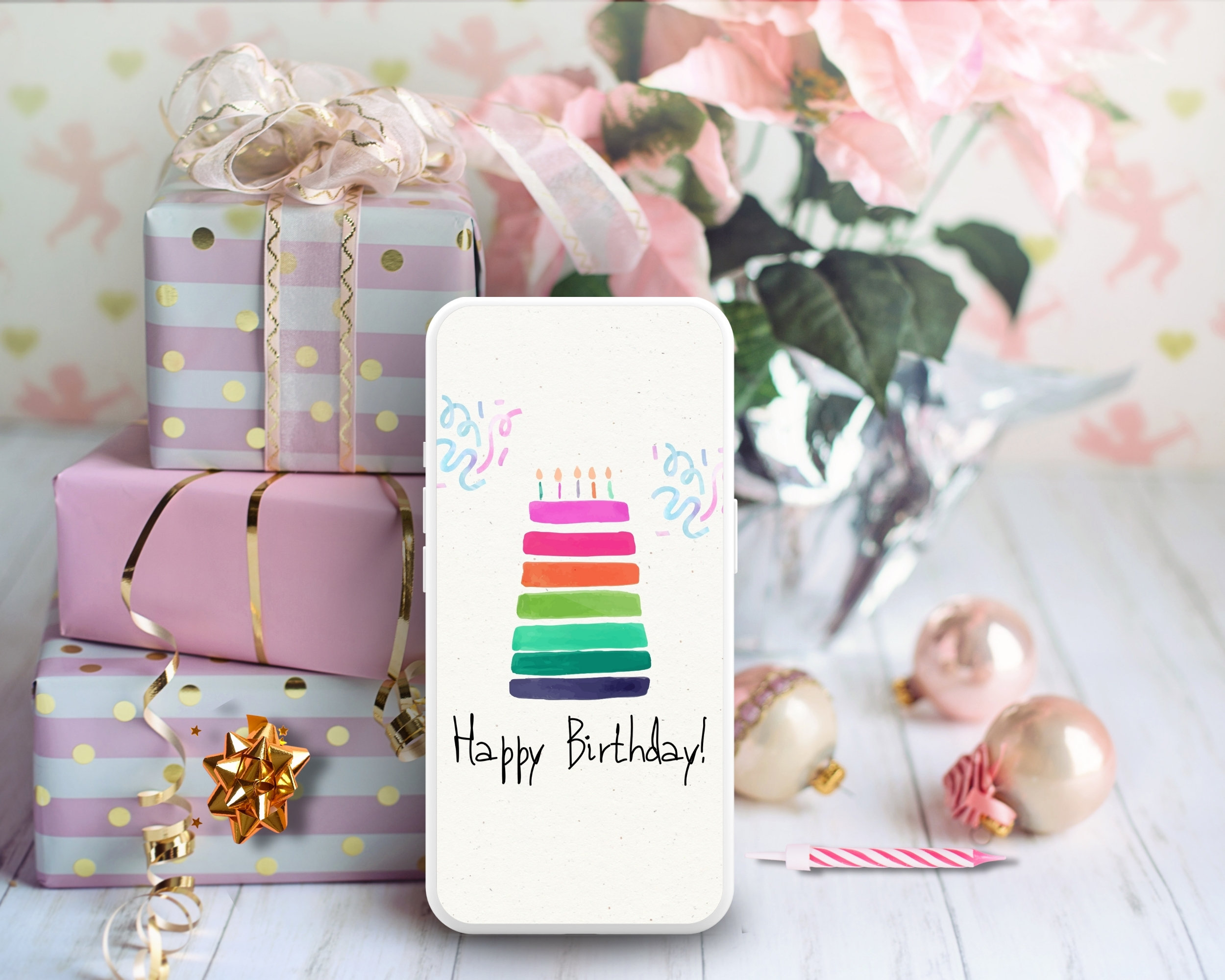 Digital Animated Birthday Card, Digital Happy Birthday Card, Electronic ...