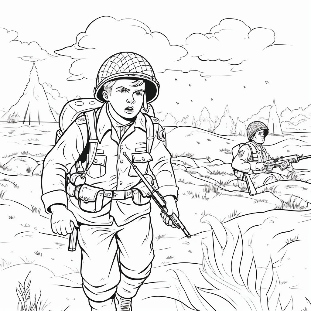 25 World War 2 Coloring Book, Voor Kinderen En Volwassenen - Instant ...