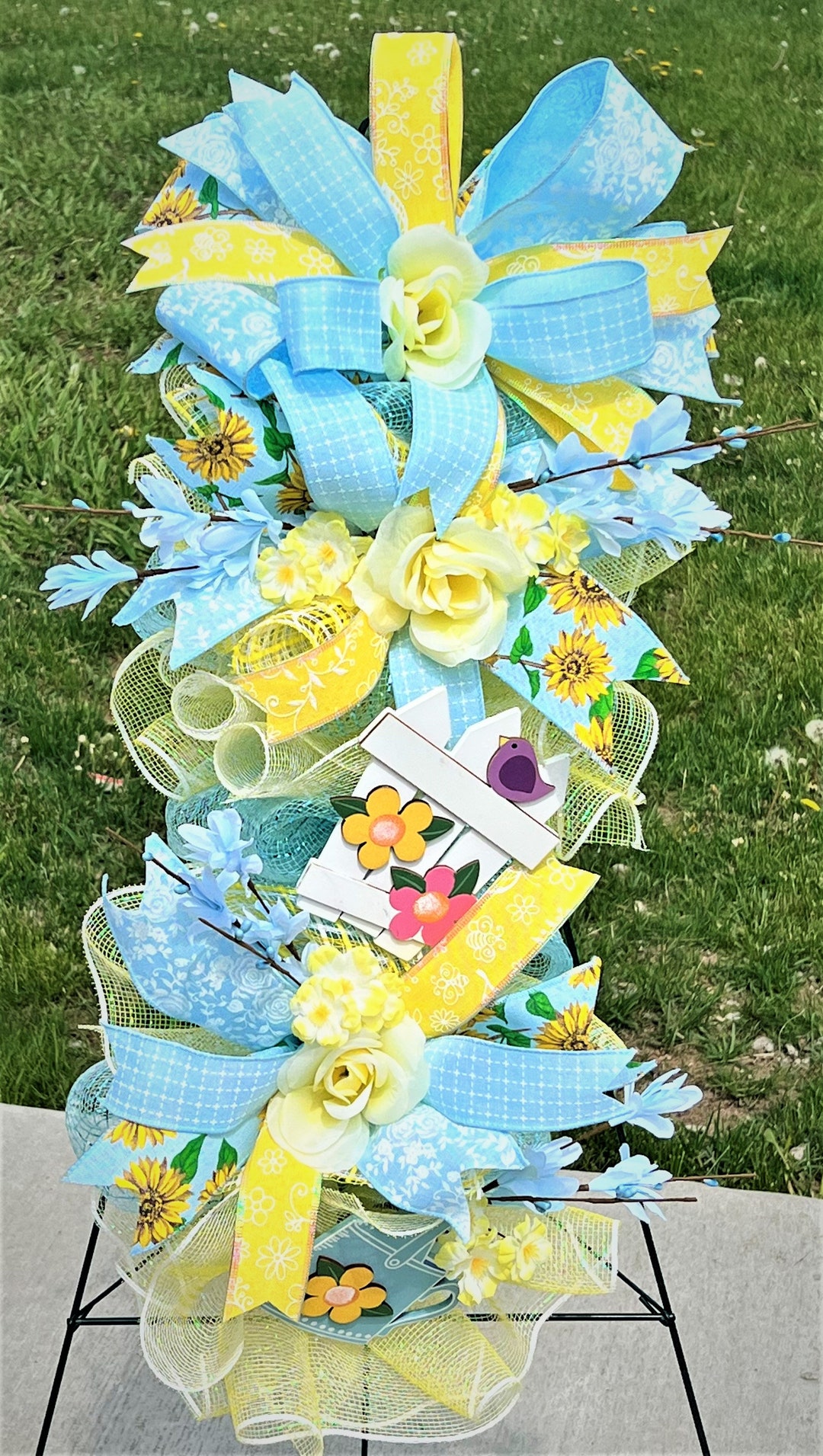 Deco Mesh Door Swag - Etsy