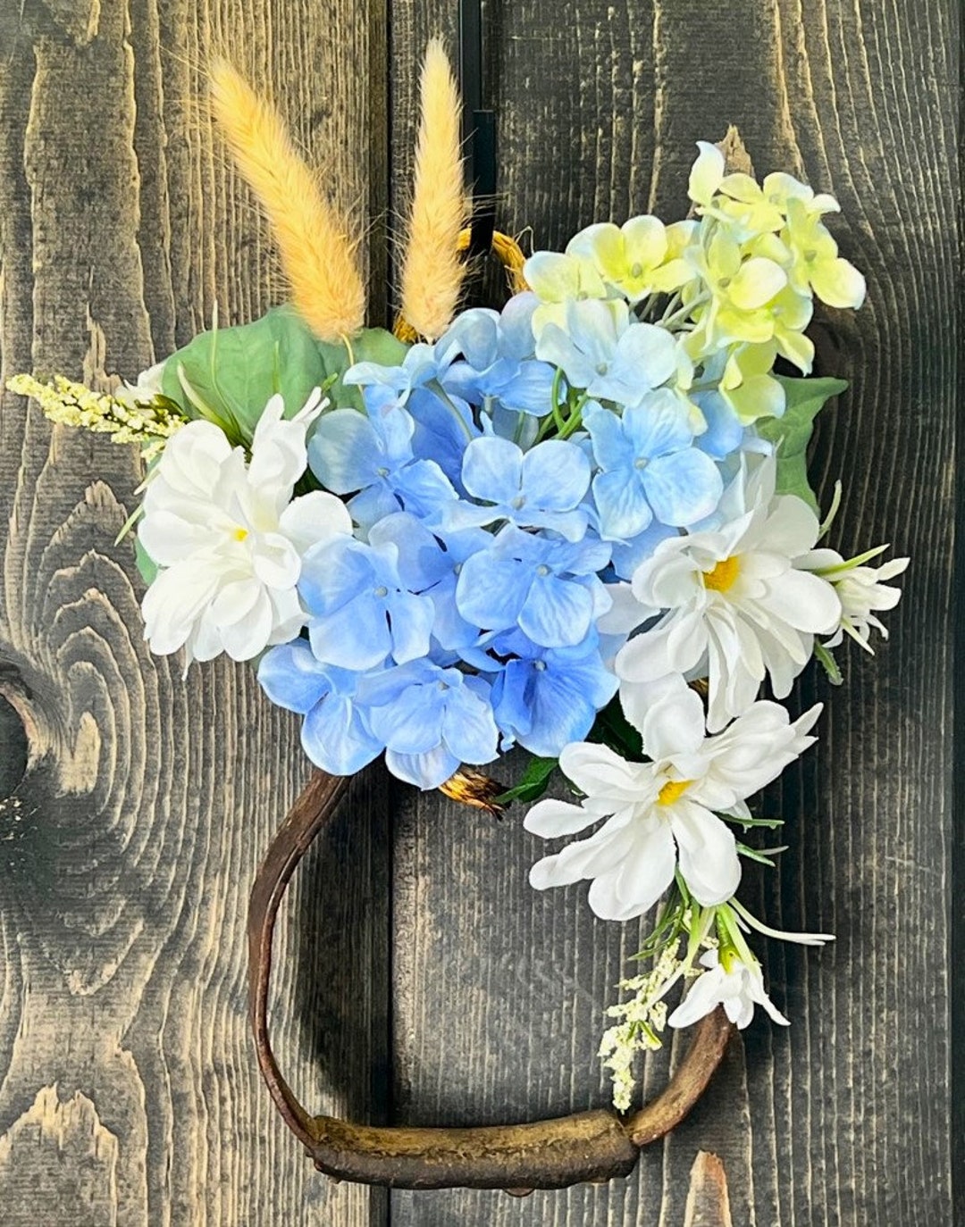 Antique Stirrup With Artificial Flowers - Etsy