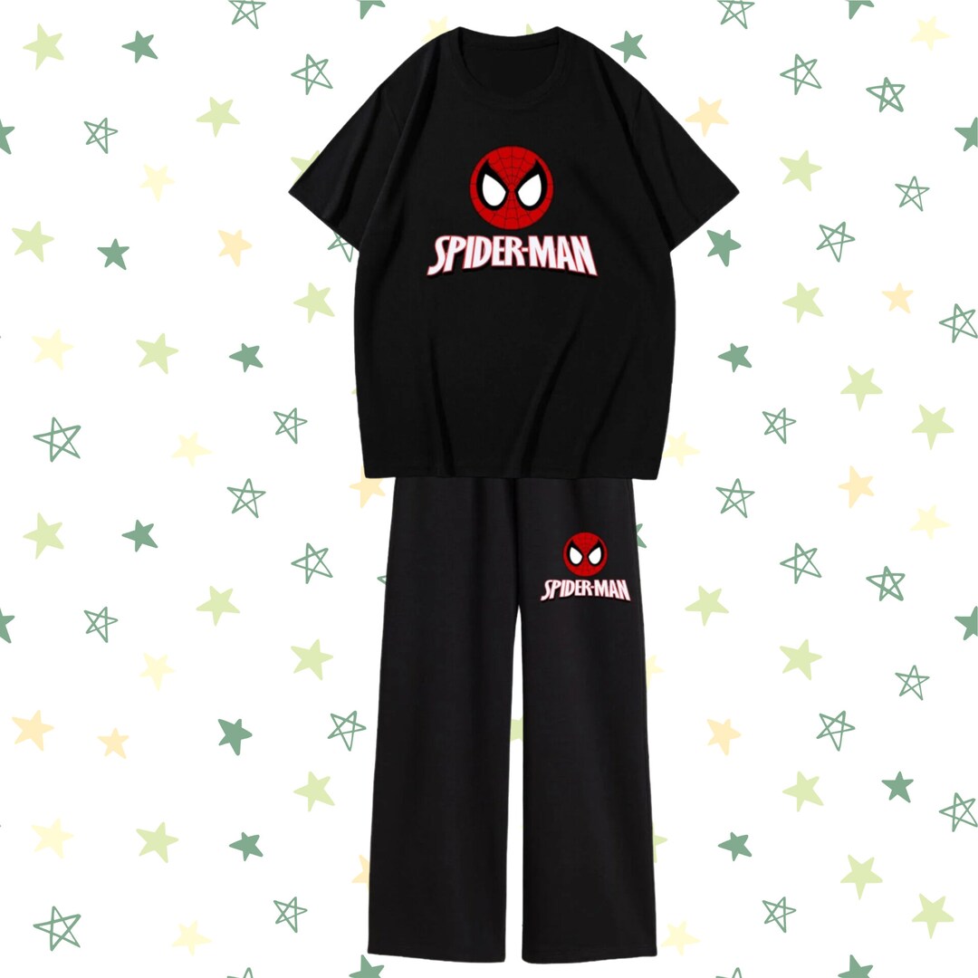 Spiderman Pajama Pantsman and Woman Super Hero Pyjama Setone - Etsy