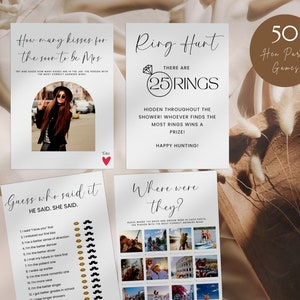 Minimalist Hen Do Games Printable Hen Party Games Editable Bridal ...