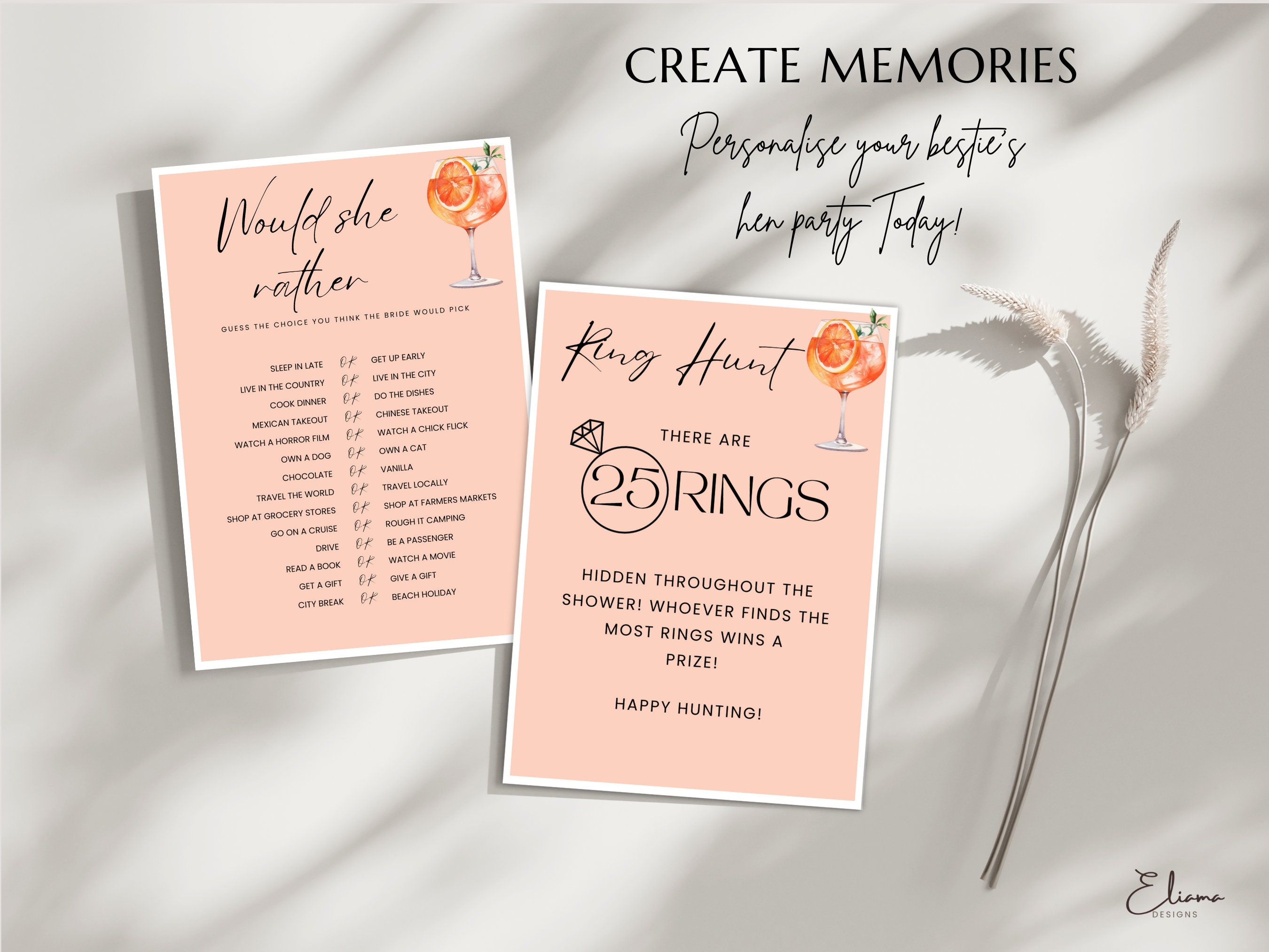 Aperol Spritz Hen Party Games Printable Hen Do Games Download ...