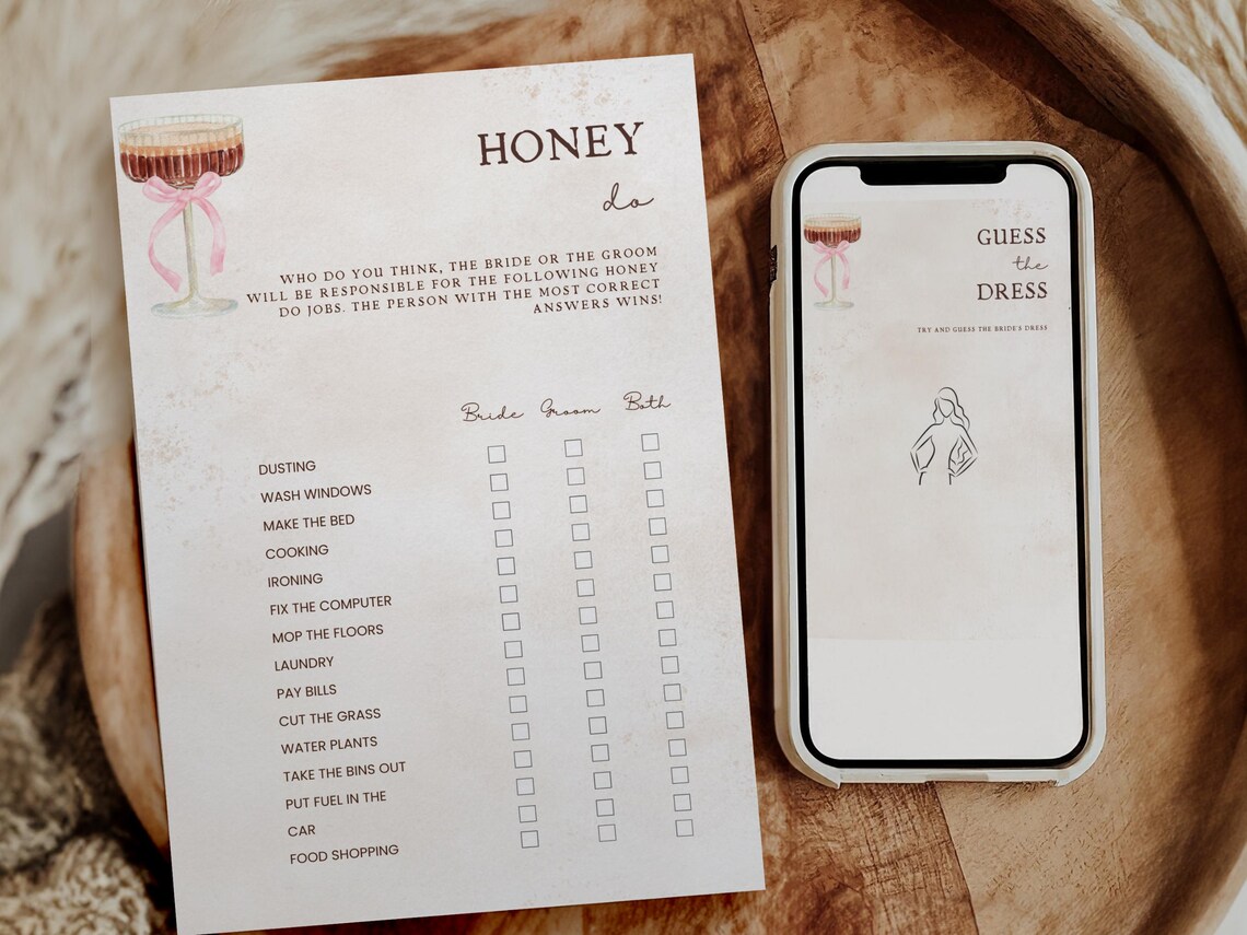 Espresso Martini Hen Do Games | Printable Hen Party Games | Editable ...