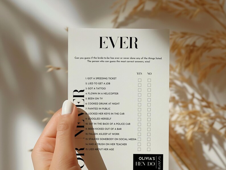 Personalised Hen Do Games | Hen Party Games | Bridal Shower Games ...