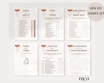 Minimalist Hen Do Games | Hen Party Games | Bridal Shower Games ...