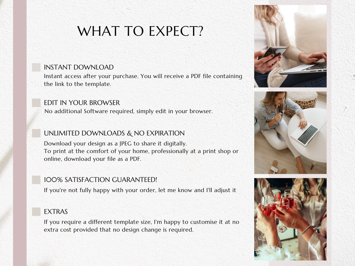 Modern Hen Do Games Printable Hen Party Games Editable Bridal Shower ...