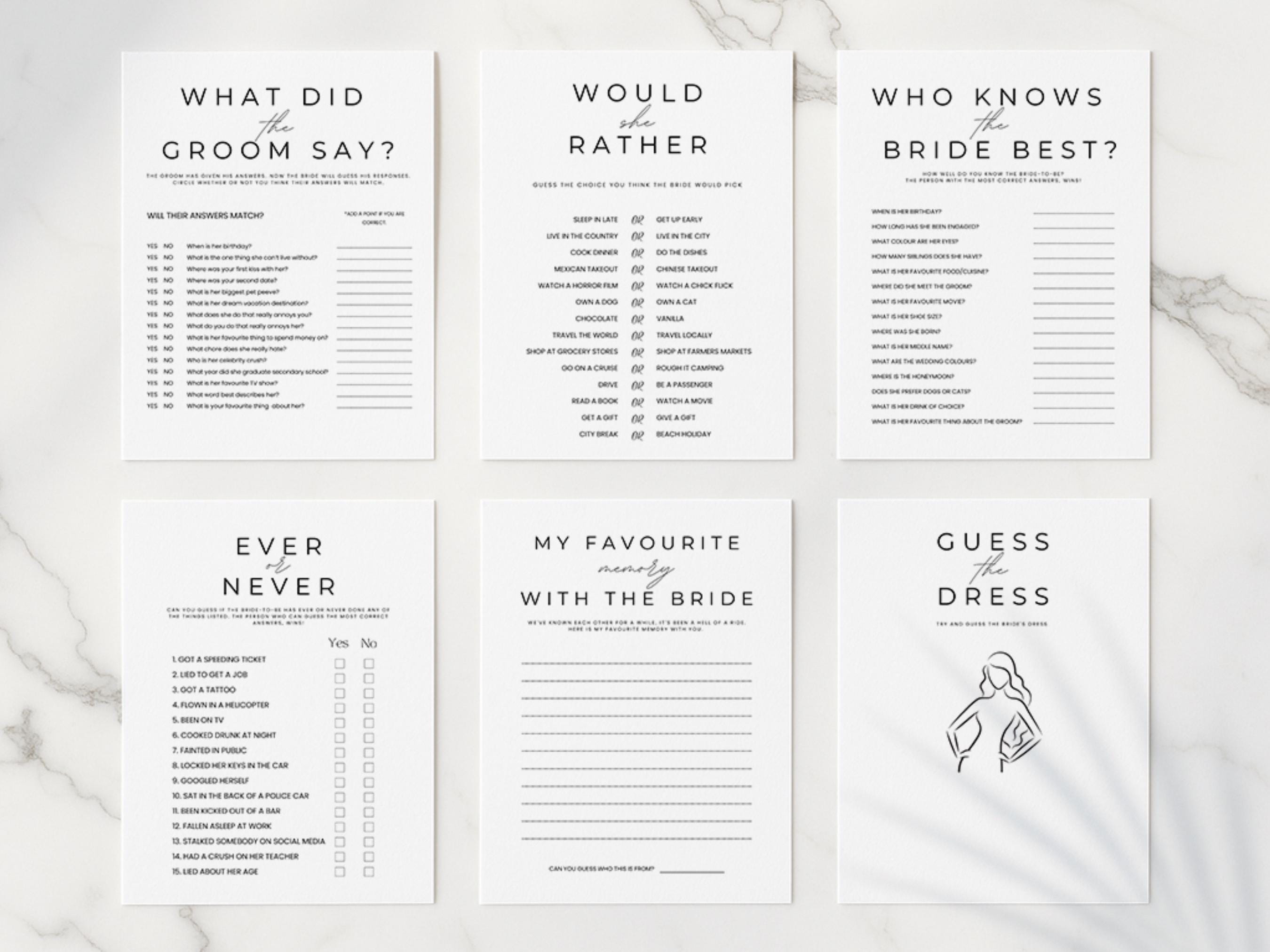 UK Hen Do Games | Hen Party Games | Hen Do Quiz | Bridal Shower Games ...