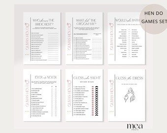 Minimalist Hen Do Games | Hen Party Games | Bridal Shower Games ...