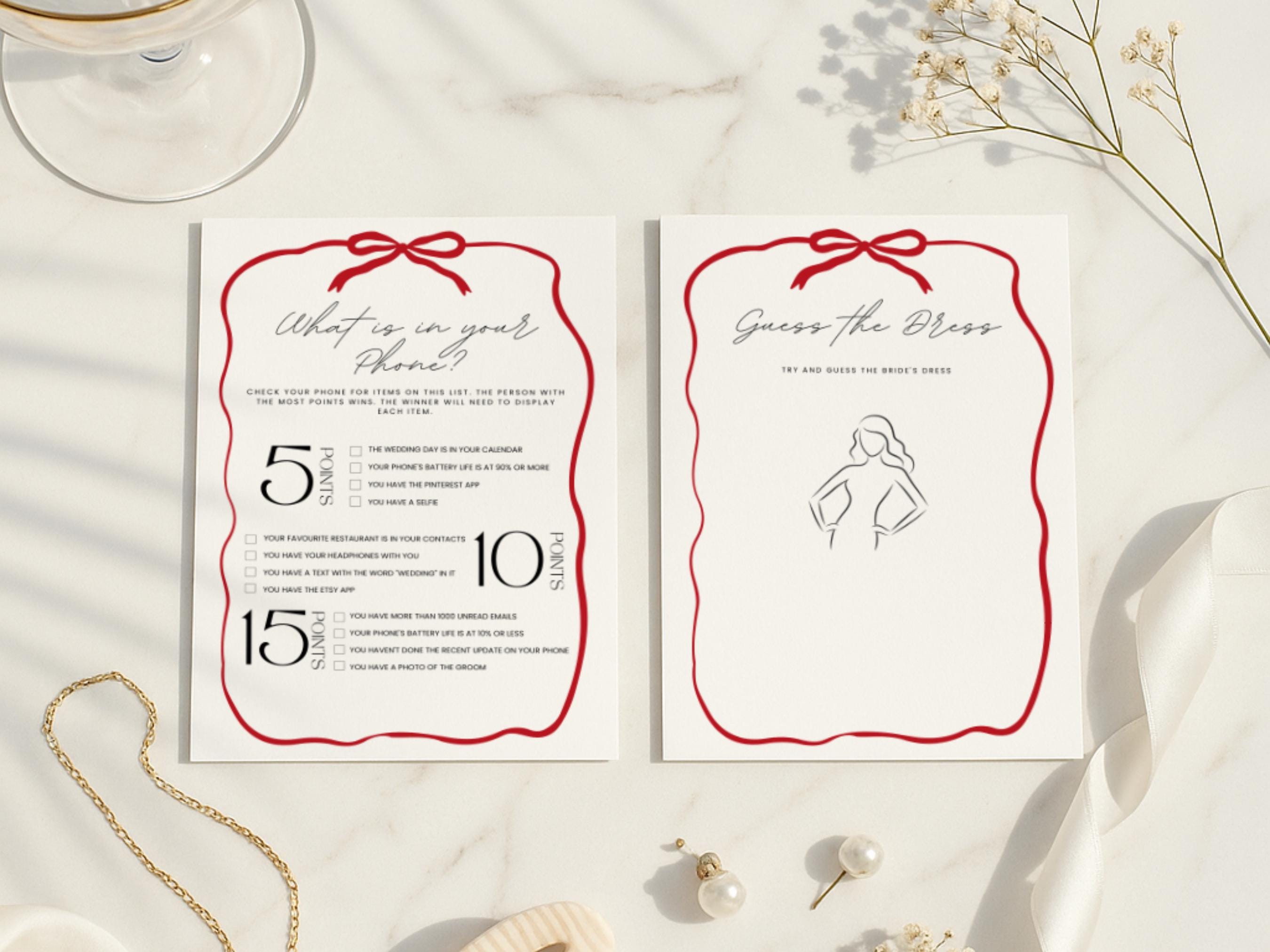 UK Hen Do Games | Pack of 6 Hen Party Games | Hen Do Quiz | Bridal ...