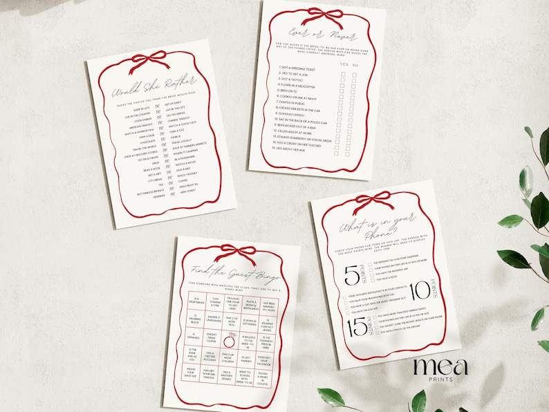 UK Hen Do Games | Pack of 6 Hen Party Games | Hen Do Quiz | Bridal ...