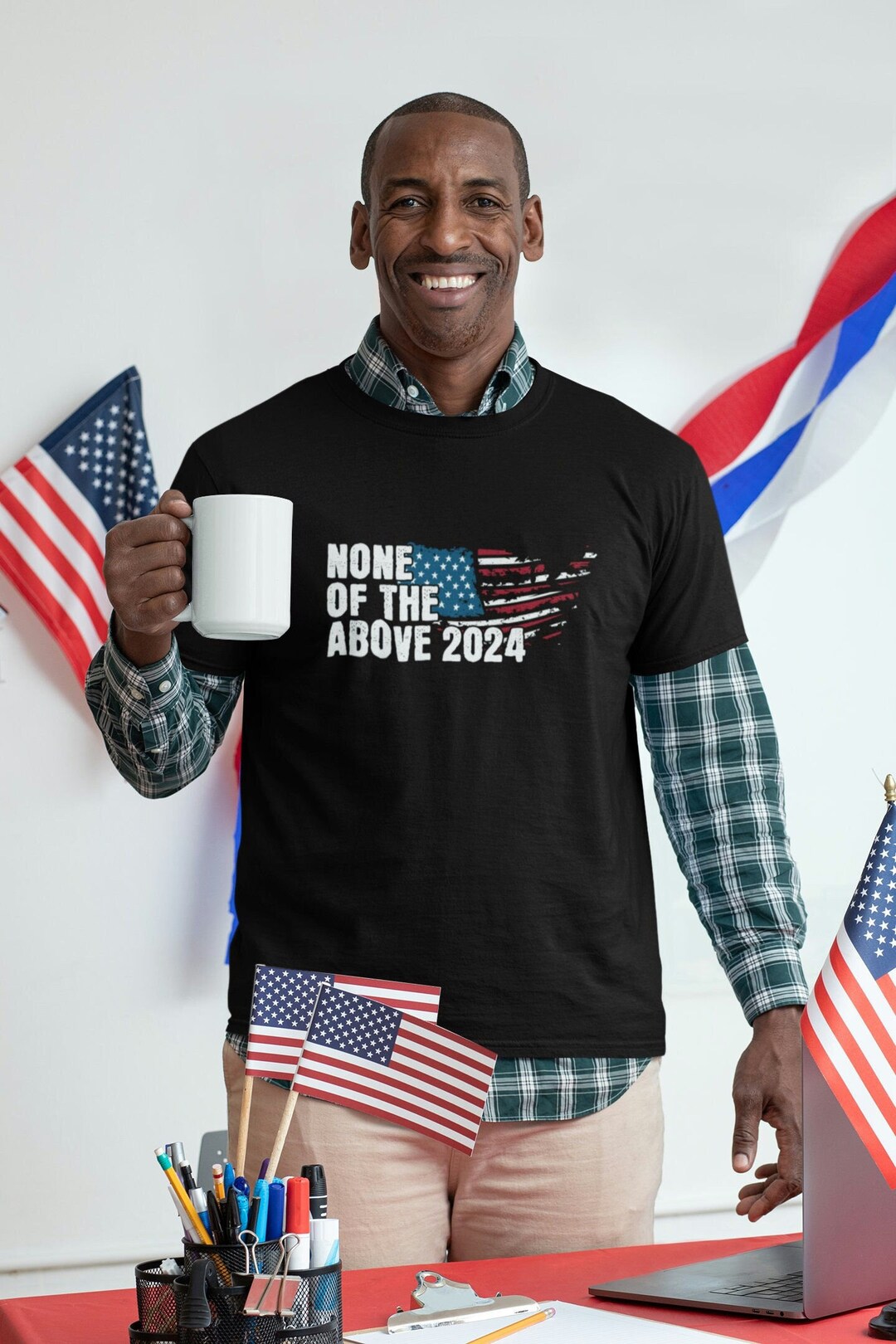 None of the Above 2024 US Election T-shirt Political Tee US Politics ...