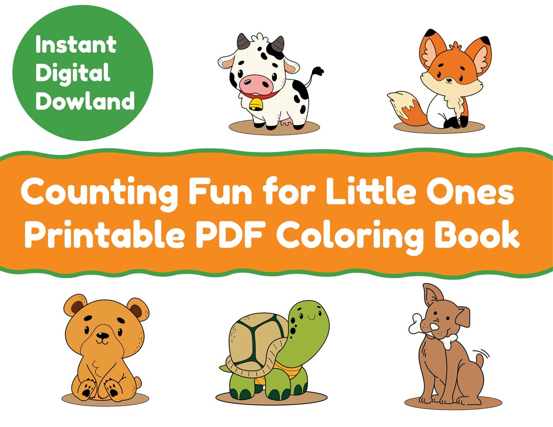 Printable Animal Counting Coloring Book for Kids | 1 to 10 Numbers ...