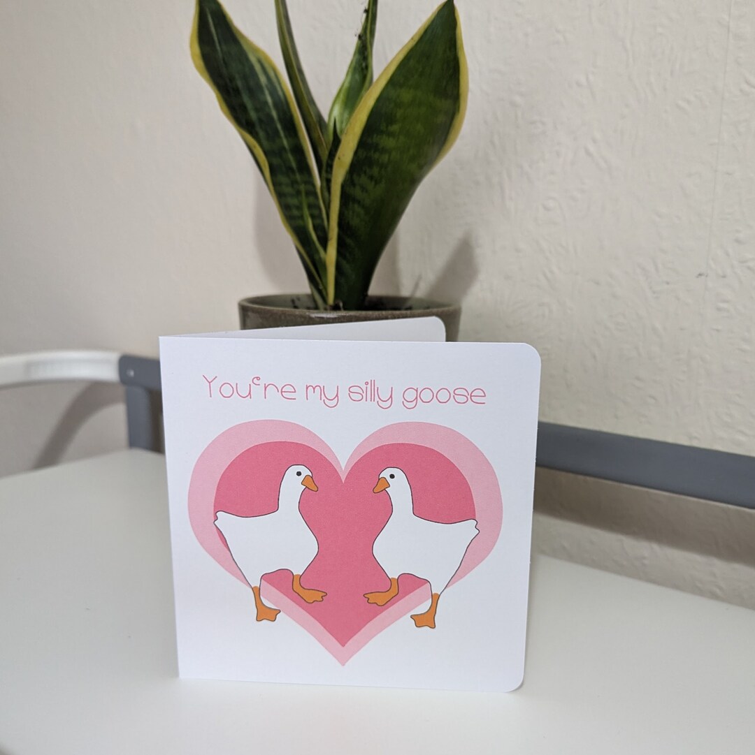 You're My Silly Goose Anniversary Card - Etsy