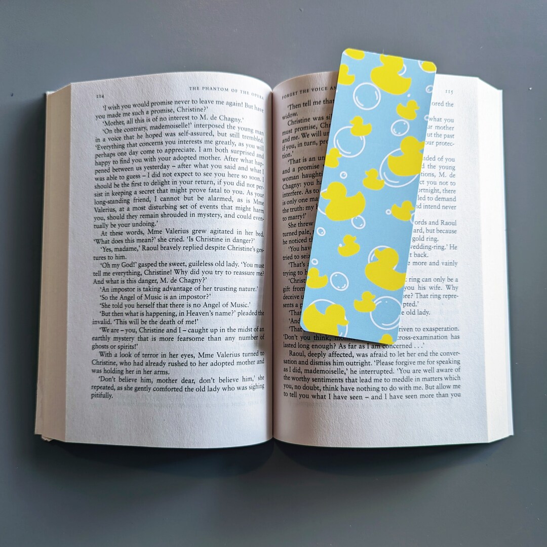 Rubber Duck Bookmark - Etsy