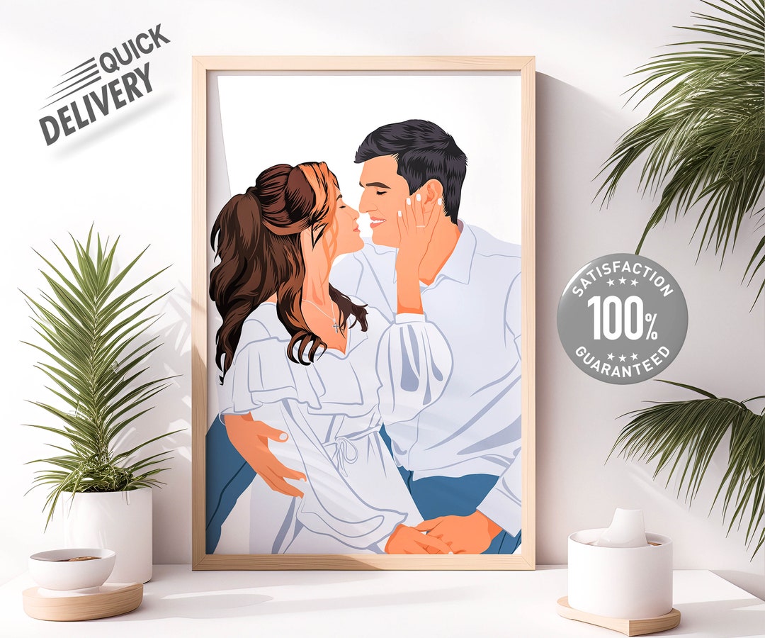 Faceless Portrait | Custom Illustration | Personalised Photo ...