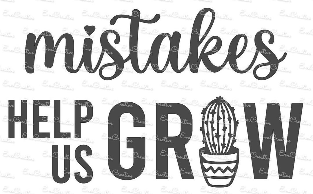 Mistakes Help Us Grow SVG - Etsy