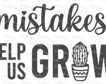 Mistakes Help Us Grow SVG - Etsy