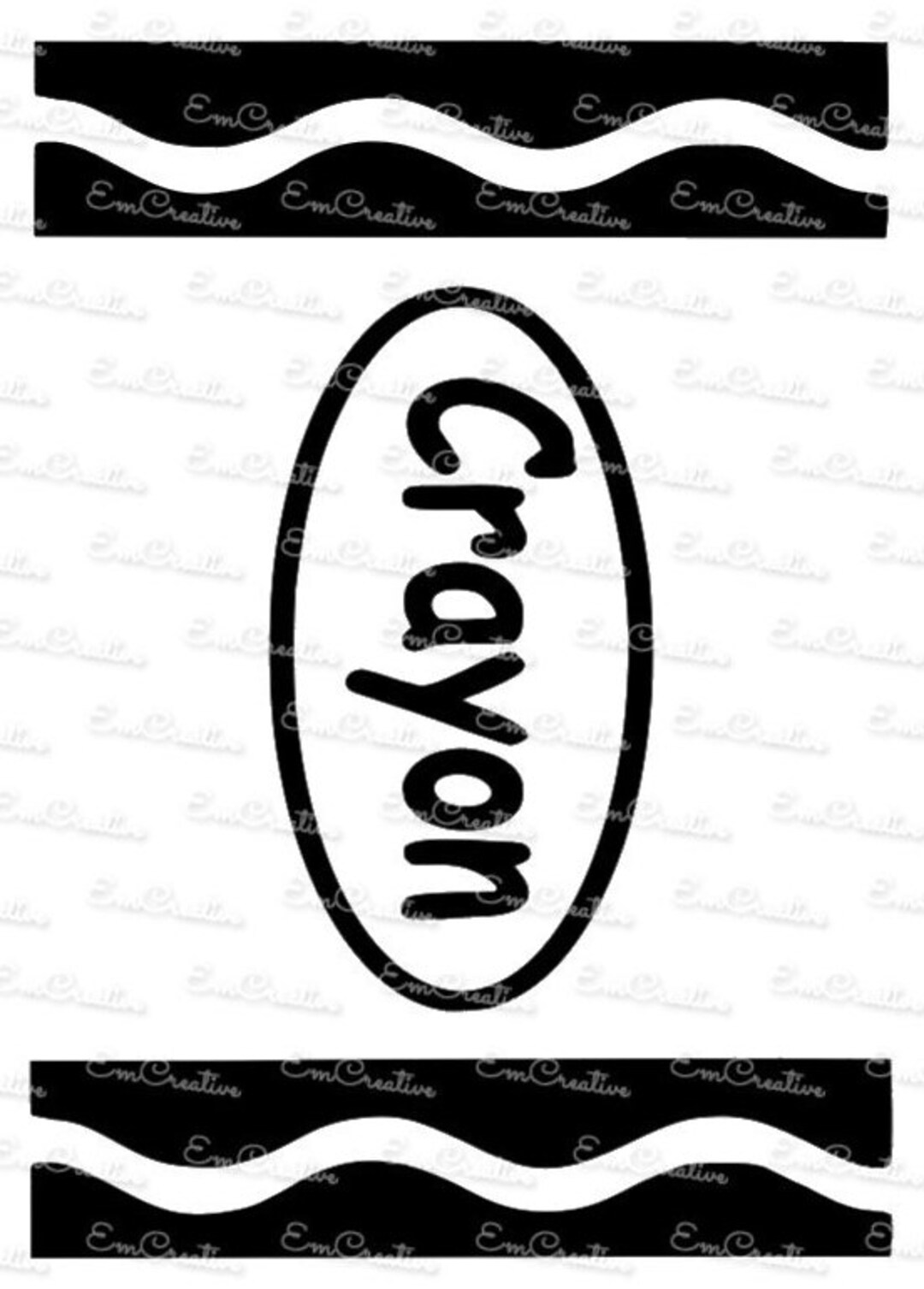 Crayon SVG File - Etsy