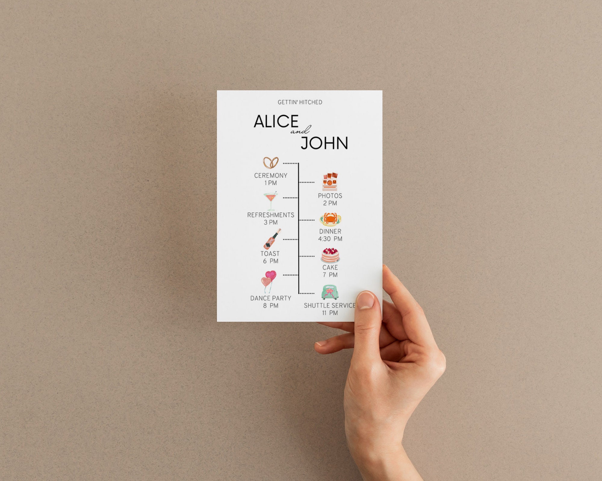 Modern Welcome Letter & Timeline Template, Wedding Weekend Itinerary ...