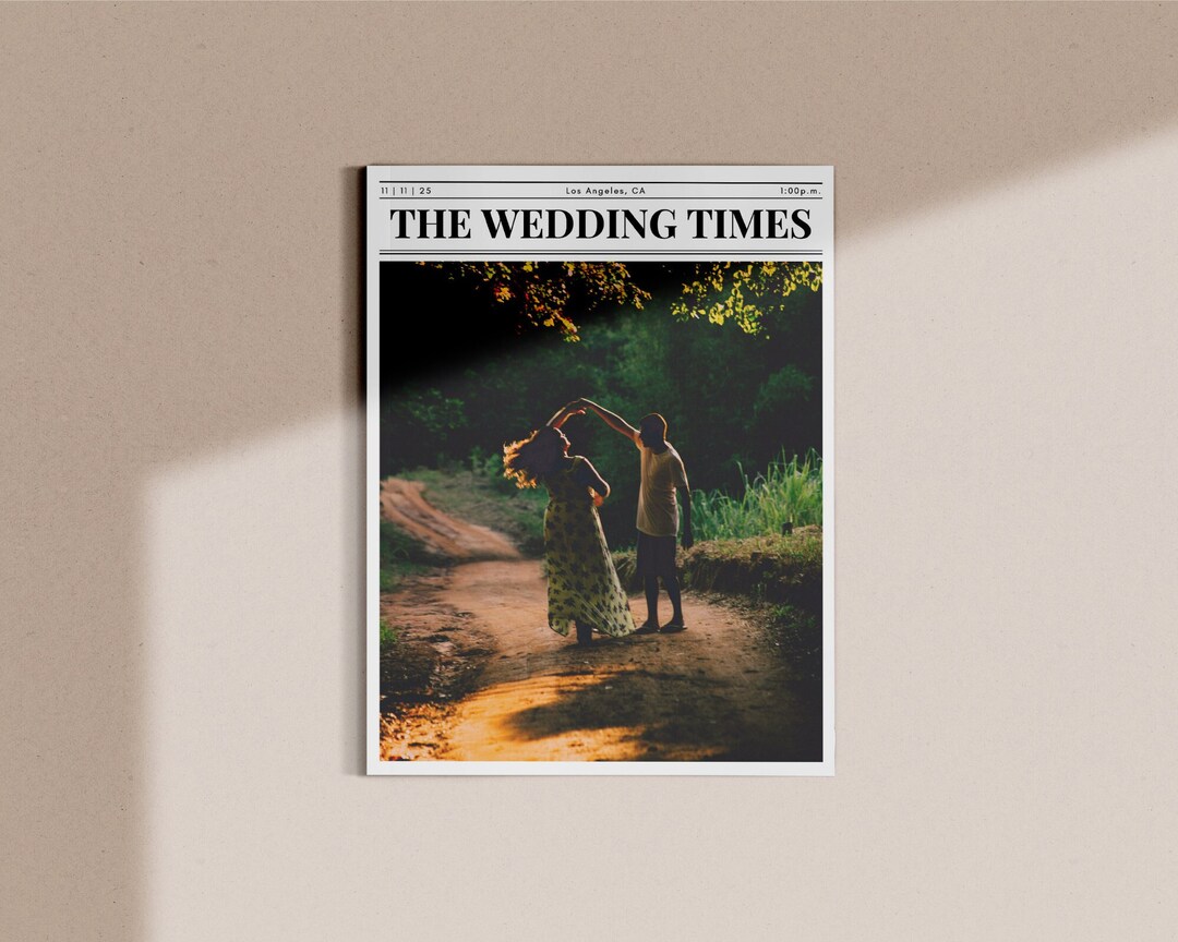 Folded Wedding Magazine Program Template, Wedding Itinerary With ...