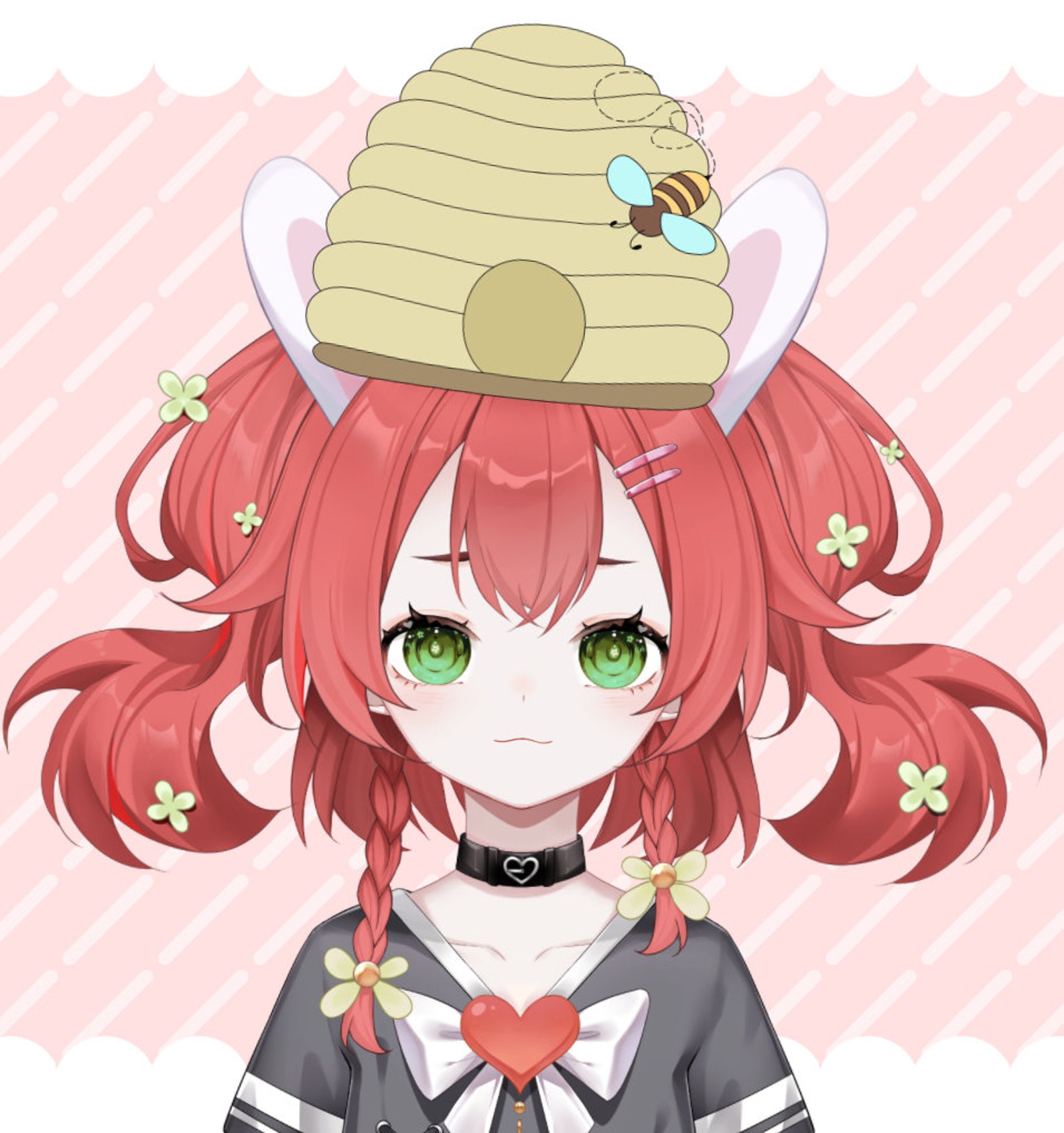 Vtuber Asset Bee Hive Vtuber 2D 3D Honey Bee Asset Kawaii Cute Streamer ...