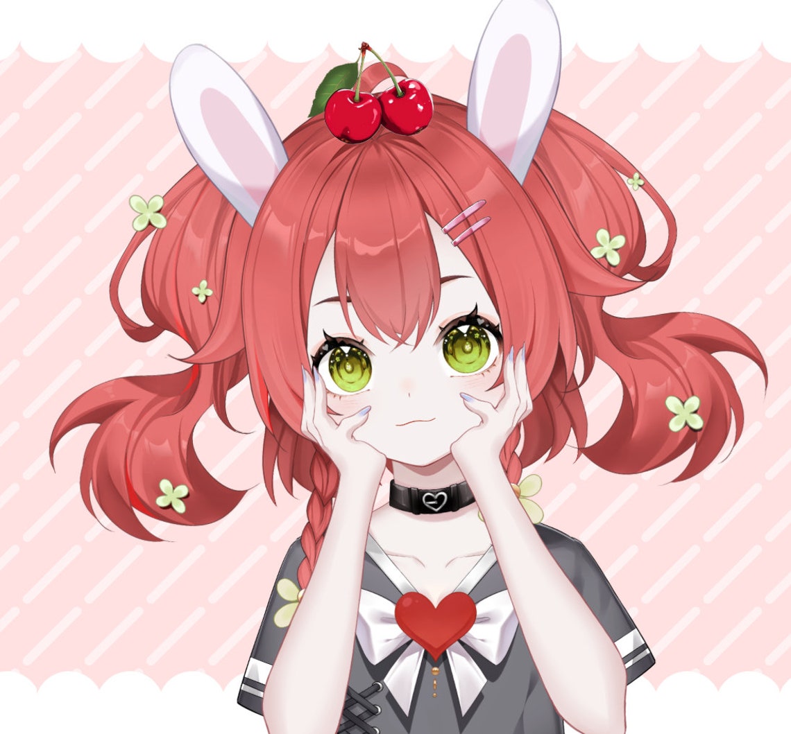 Vtuber Asset| Cherry, Kawaii, Food, Vtuber, 2d, Easy to Use, Png - Etsy