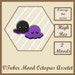 Vtuber Asset| Mood Changing Octopus, 2D Vtuber, Kawaii, Purple, Black ...