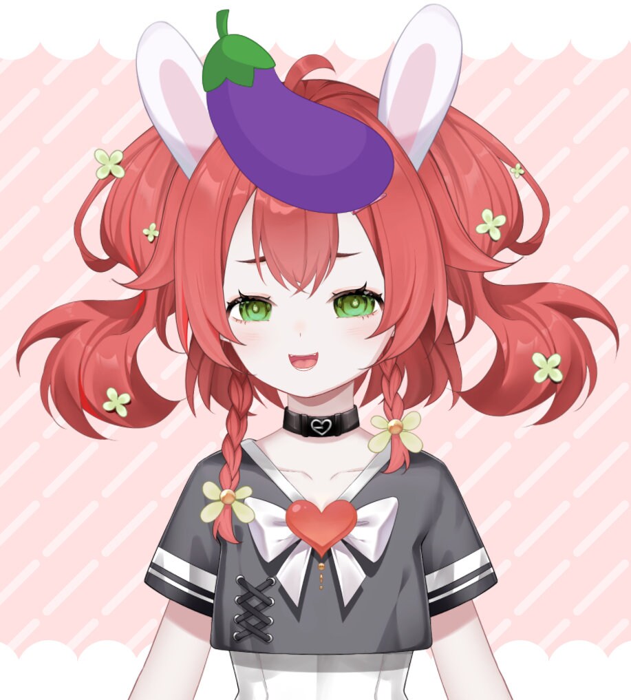 Vtuber Asset | Vtuber | Eggplant | Funny | Cute | Kawaii | Humor | PNG ...