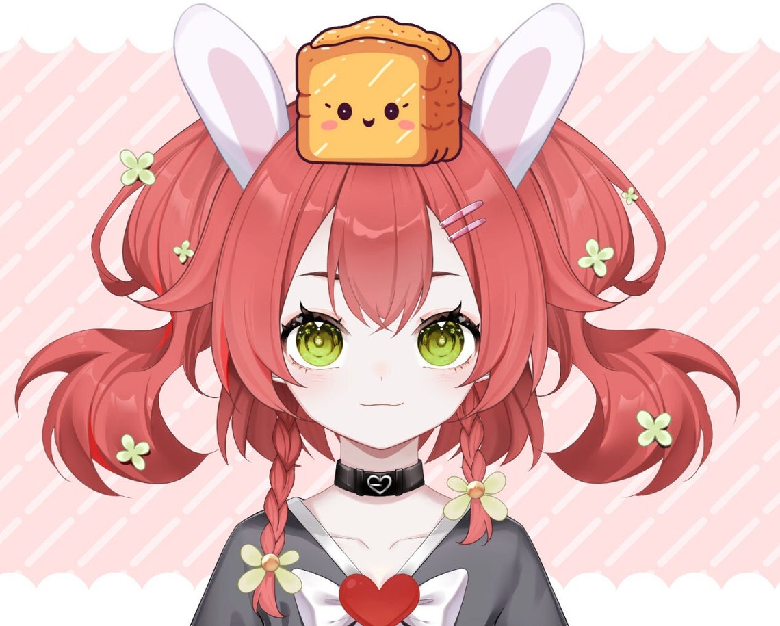 Vtuber Asset Kawaii Bread, Cute, Streamer, Bread, Png, 2d Vtuber, Png ...