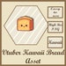 Vtuber Asset| Kawaii Bread, Cute, Streamer, Bread, Png, 2d Vtuber, Png ...