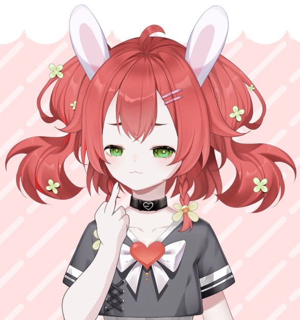 Vtuber Asset | Flip off | Finger | Funny | Kawaii |2d | 3d| Vtuber | - Etsy