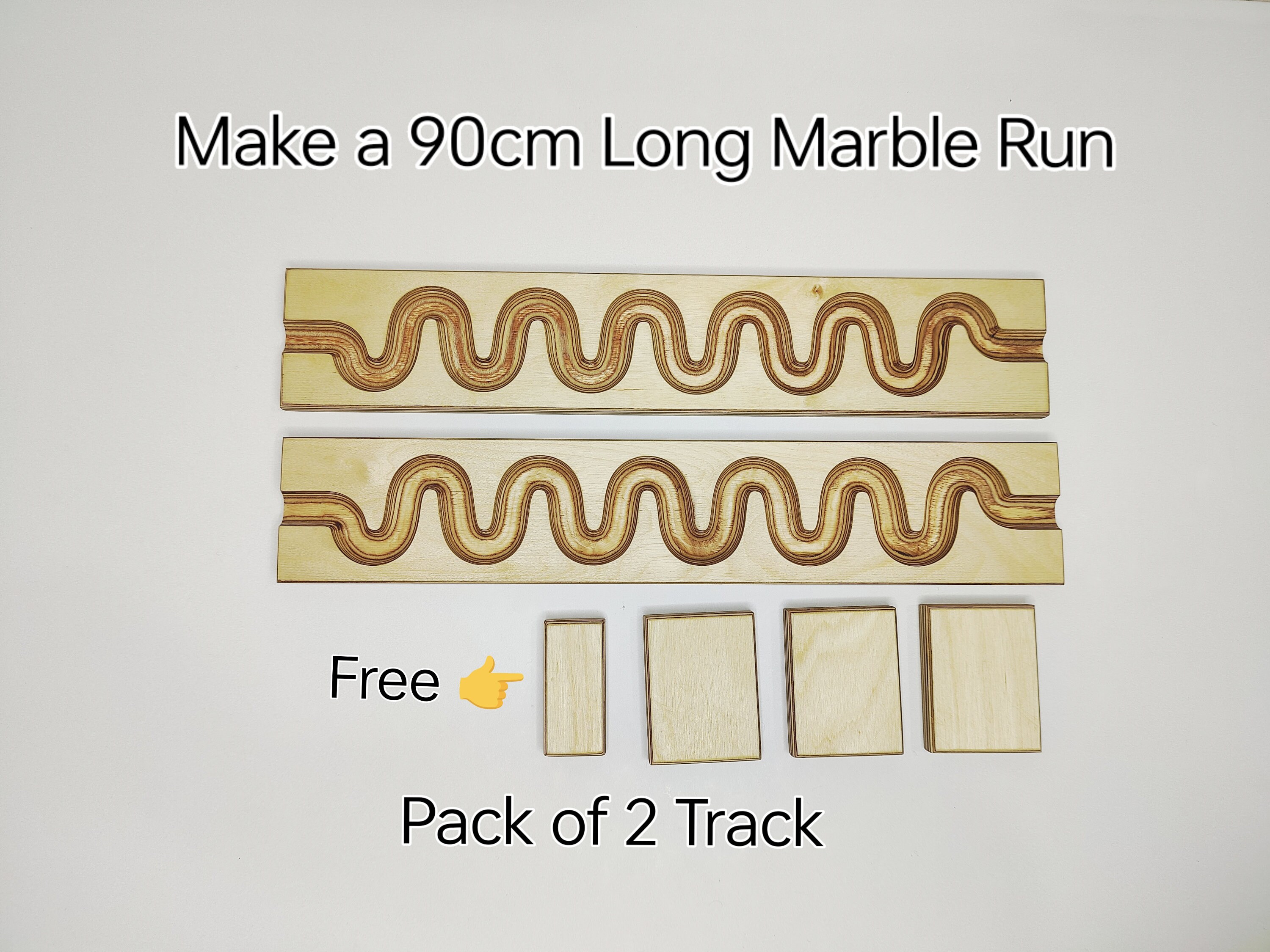 Pack of 2 Marble Run Track, LONG TRACK, , Marble Race , Marble Run Race ...