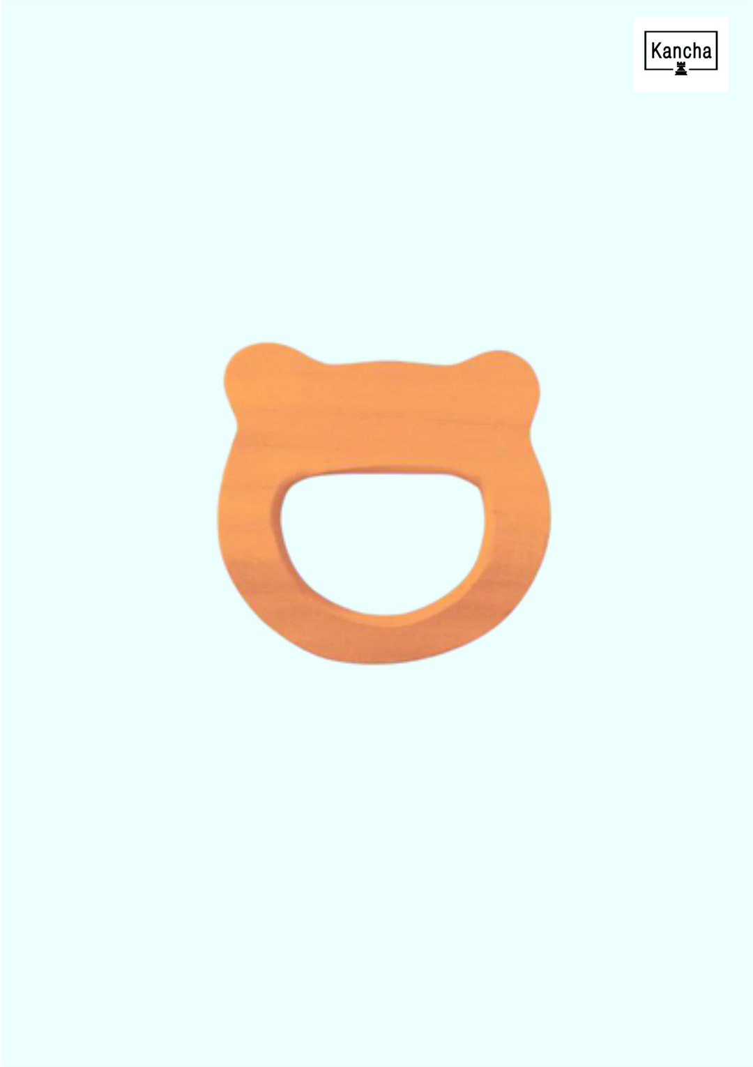 Bunny Head Shape Neem Wood Teether ,baby Teethers,wooden Teether ...