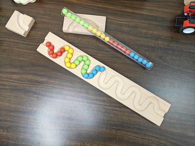 Marble Run Track, LONG TRACK, , Marble Race , Marble Run Race Wooden ...