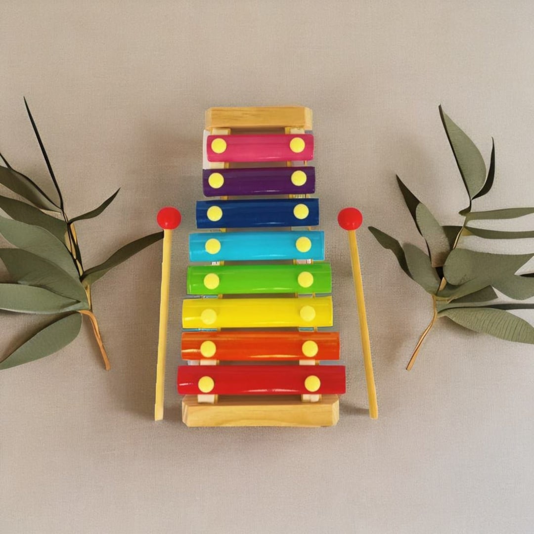 Colorful Two-bar Wooden Xylophone Toy Start Exploring Music - Etsy