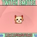 Cute Chibi Style Cat Emote for Twitch Streamers - Etsy
