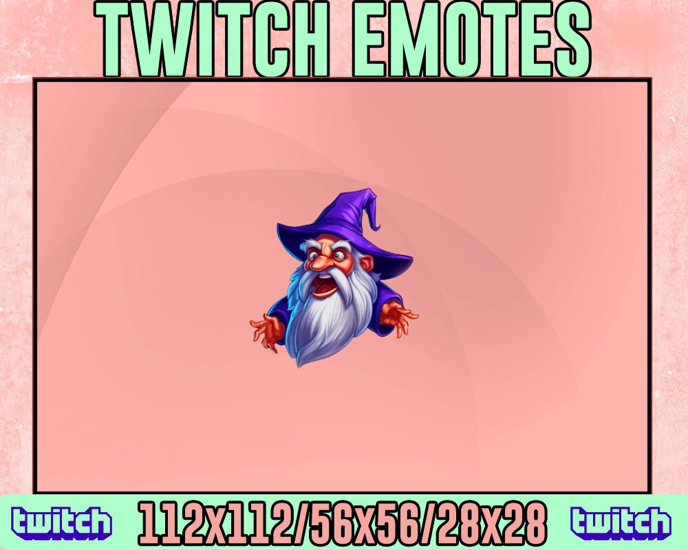 Wizard Emote for Twitch Streamers - Etsy