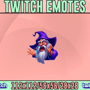 Wizard Emote for Twitch Streamers - Etsy