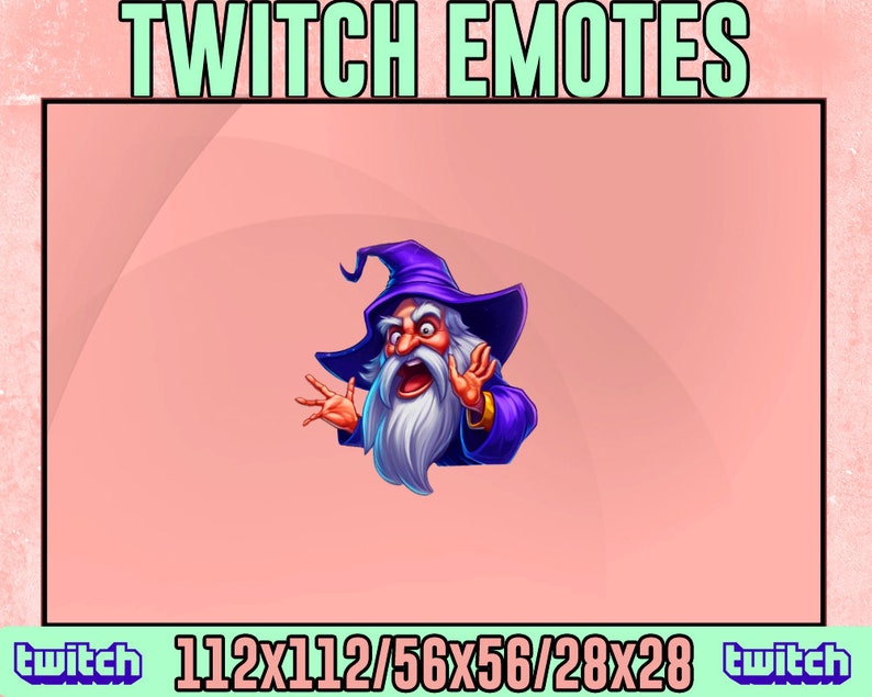 Wizard Emote for Twitch Streamers - Etsy