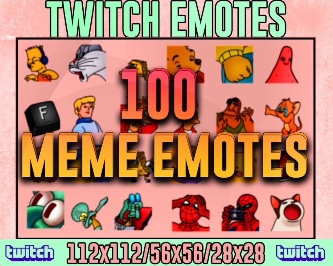 100 Meme Emotes for Twitch/streamers - Etsy