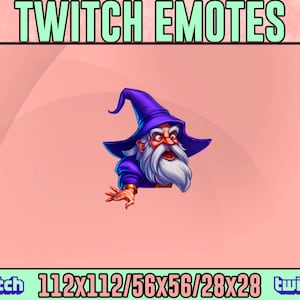Wizard Emote for Twitch Streamers - Etsy