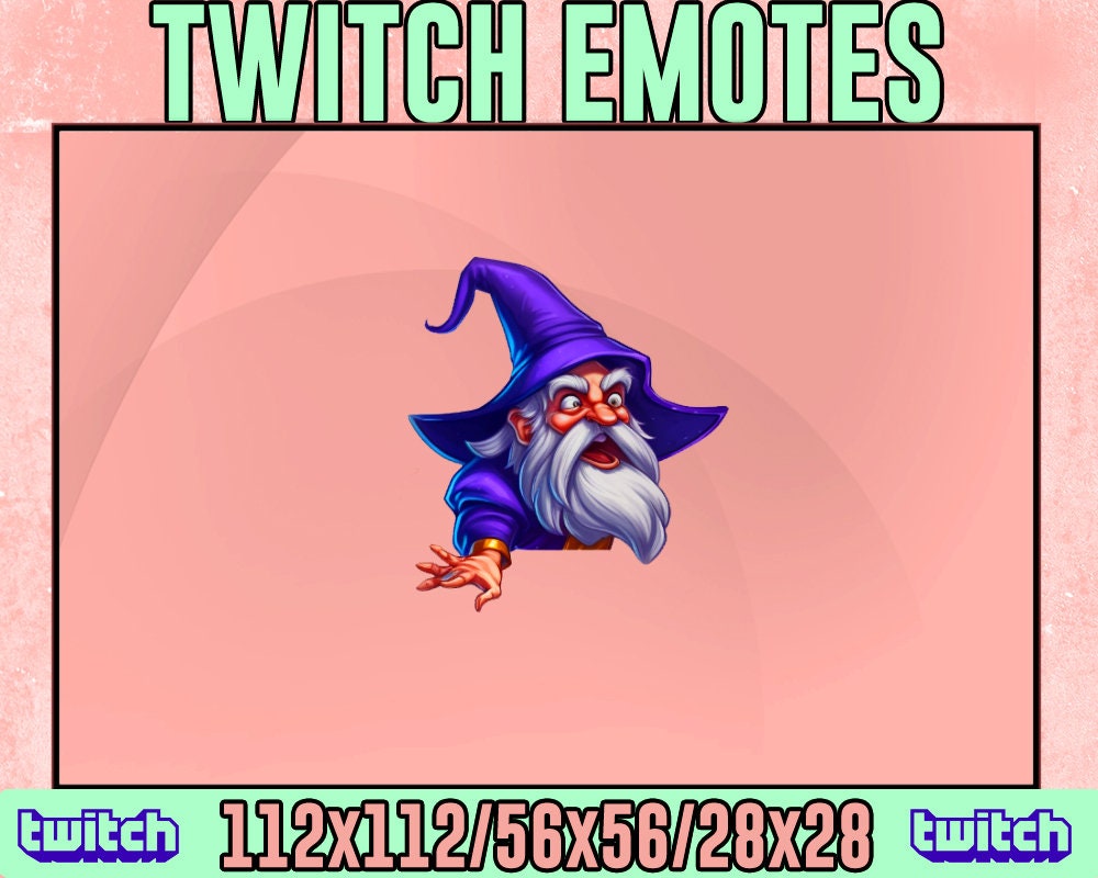 Wizard Emote for Twitch Streamers - Etsy
