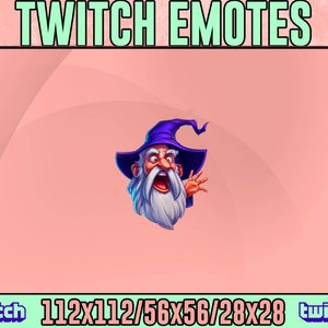 Wizard Emote for Twitch Streamers - Etsy