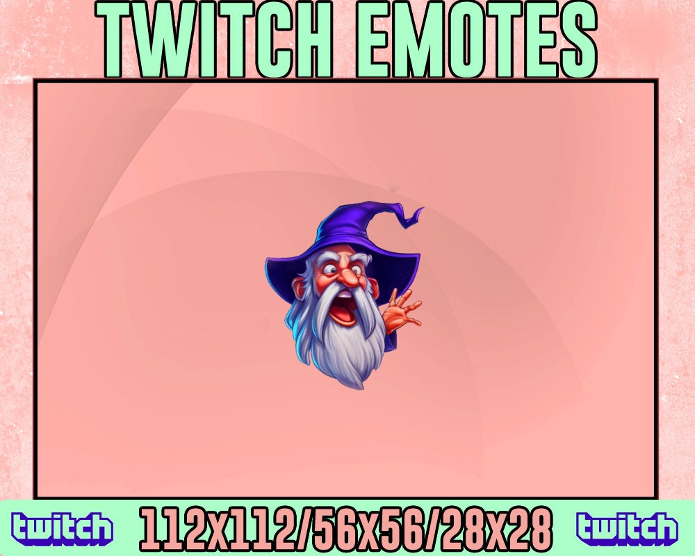 Wizard Emote for Twitch Streamers - Etsy