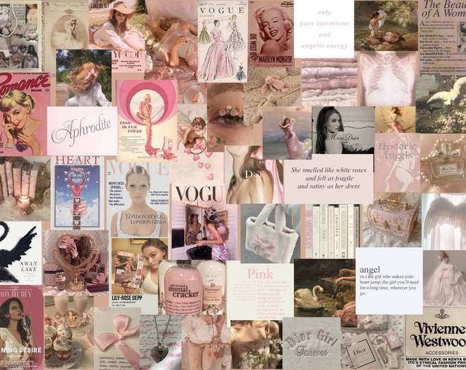 50 Printed Coquette Pcs Coquette Room Decor Coquette Posters Vintage ...