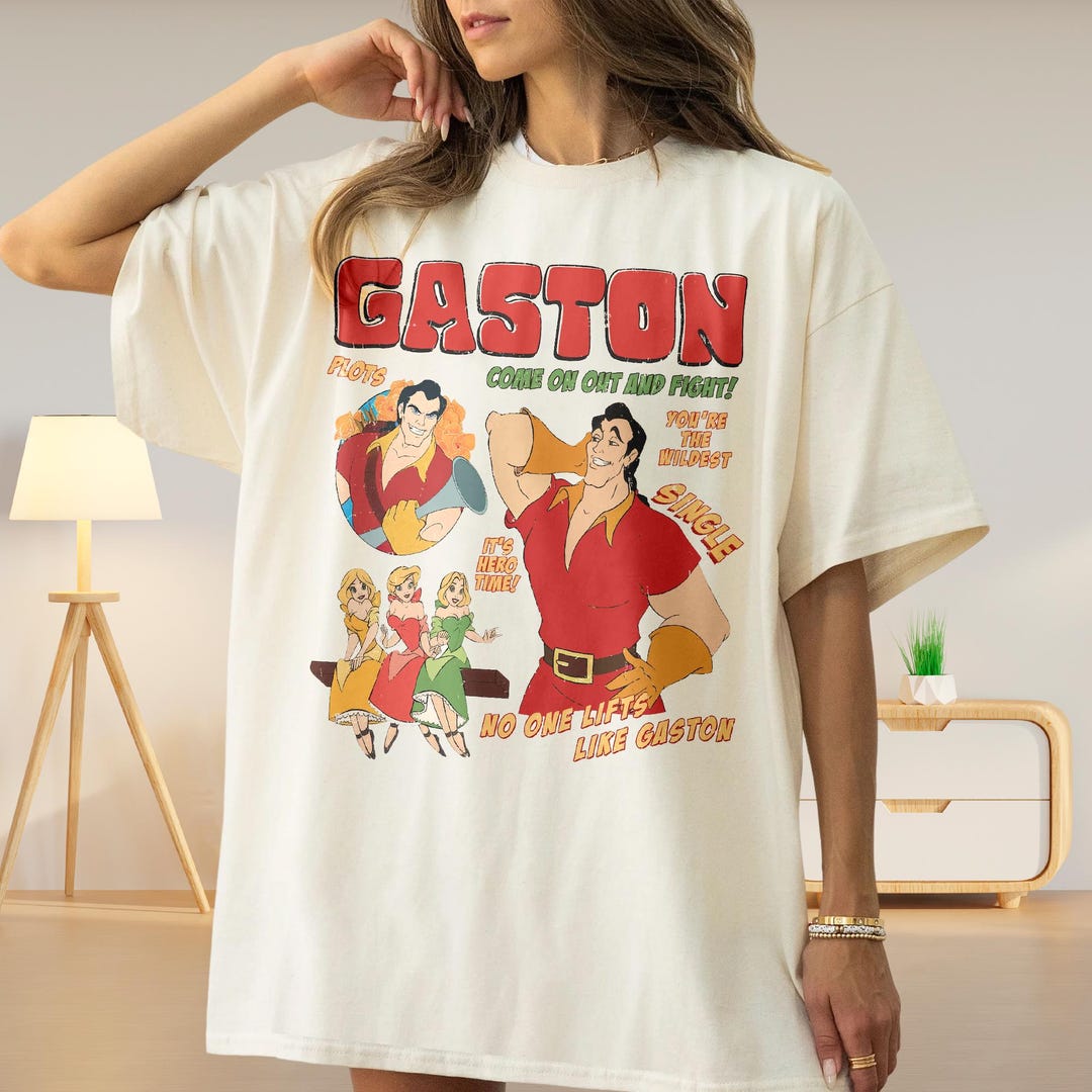 Gaston Shirt, Beauty and the Beast Movie Shirt, Funny Gaston Villains ...