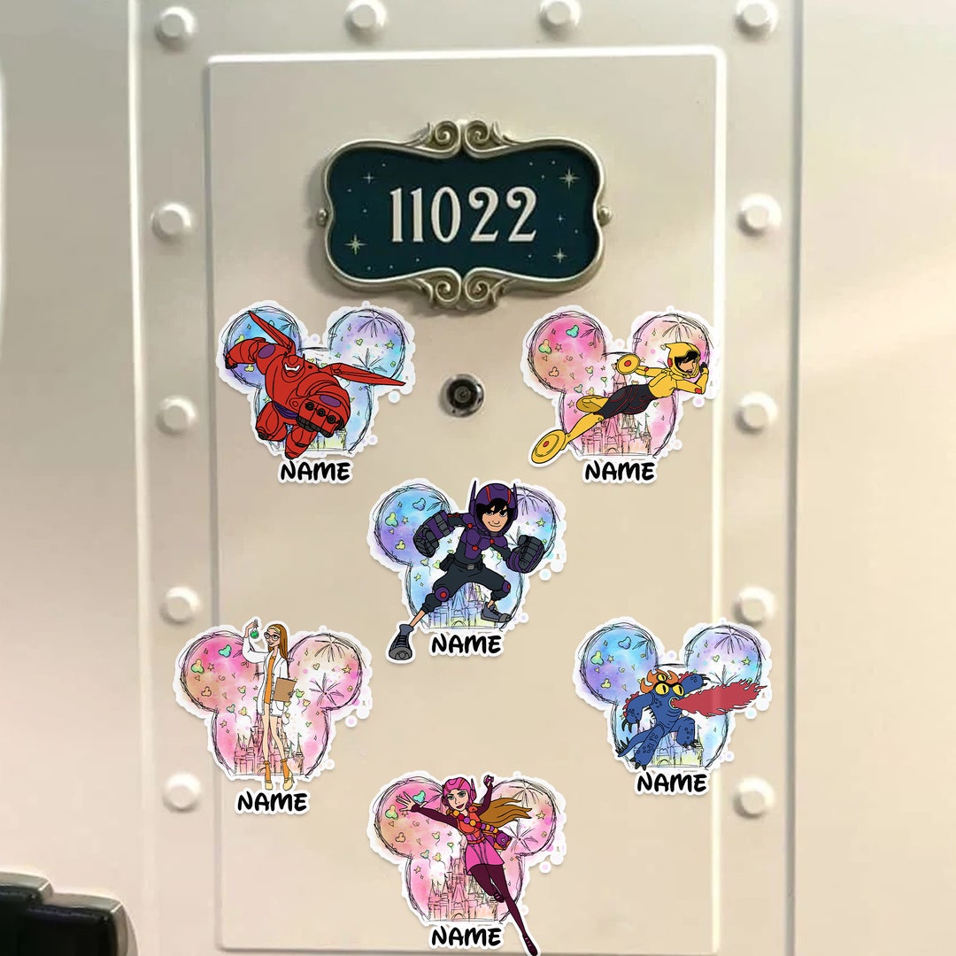 Personalized All Big Superhero Group Cruise Magnets, Hero Movie ...