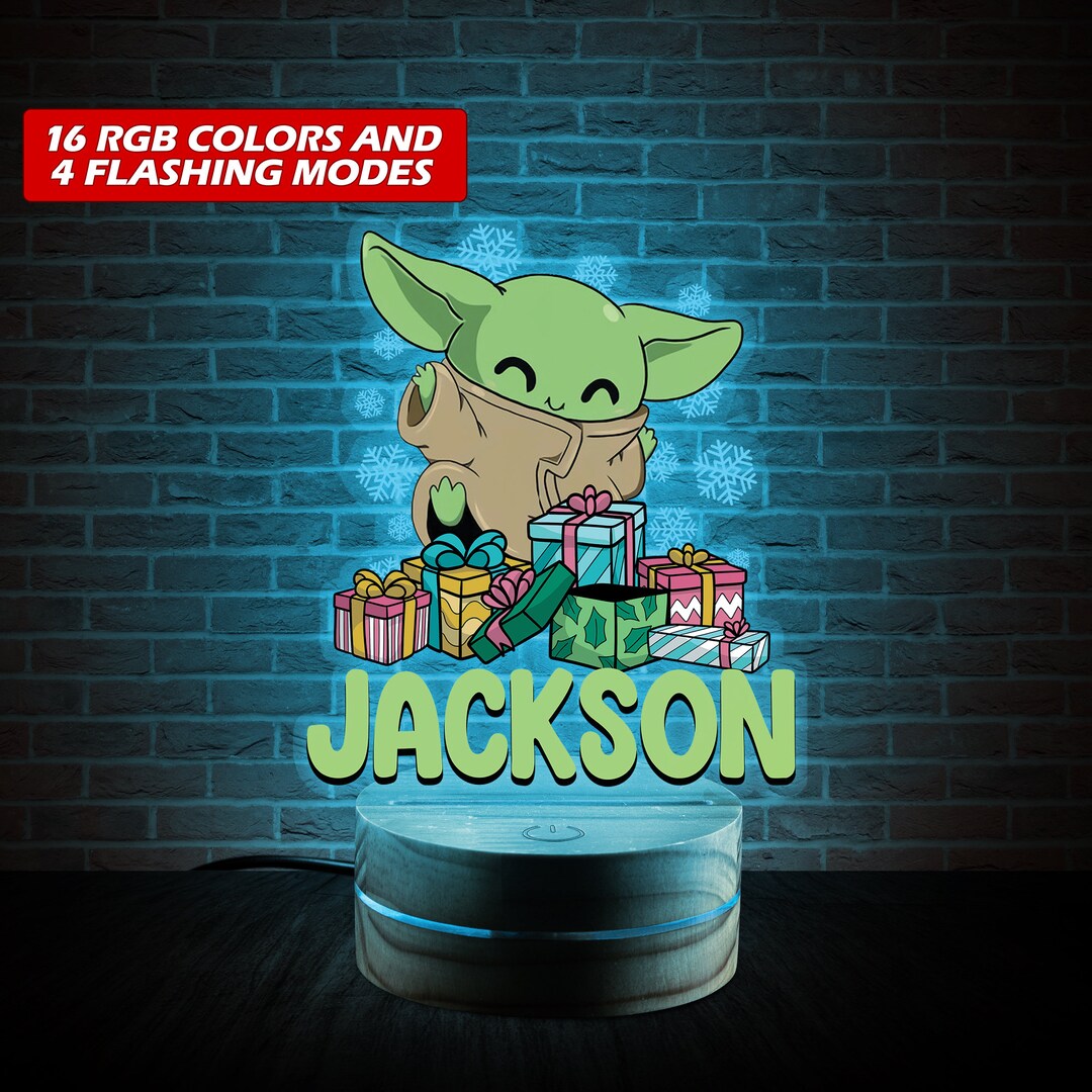 Personalized Green Monster Led Light, Cute Baby Night Light, Monster ...