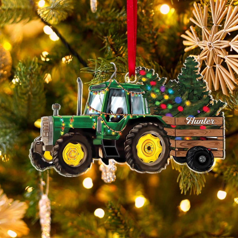 Tractor Ornament - Etsy